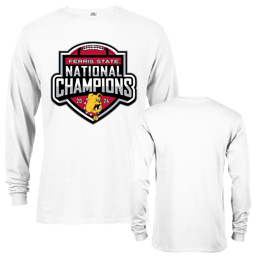 Ferris State Bulldogs 2024 National Champions Division II Long Sleeve ...