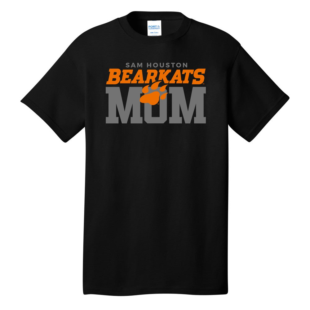 Sam Houston State Bearcats SHU Mom Parent Mother Logo Short Sleeve T-S ...
