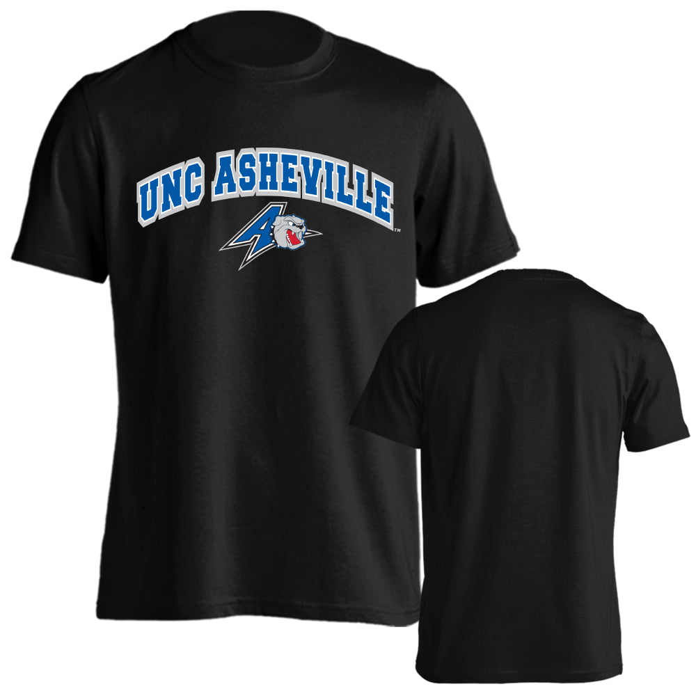 University of North Carolina Asheville Arched Text with Mascot Logo Sh ...